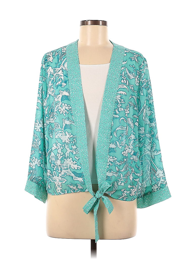 Belle By Kim Gravel Teal Jacket Size M - 56% off | ThredUp
