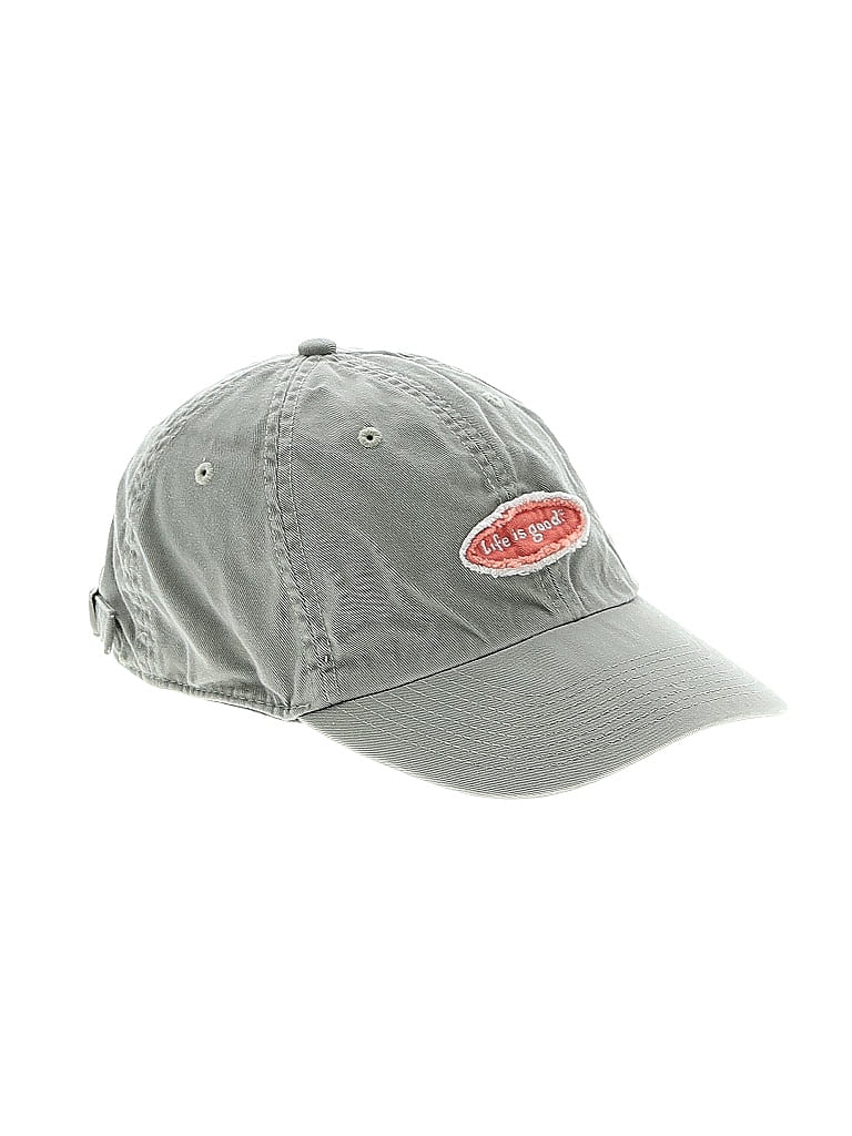 Life Is Good 100% Cotton Gray Green Baseball Cap One Size - 50% off ...