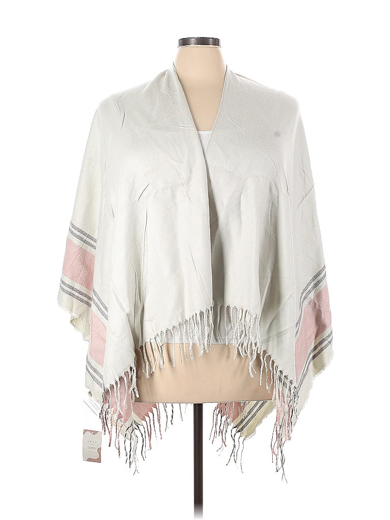 Siizu Exclusively for Causebox 100% Viscose Ivory White Wrap One Size ...