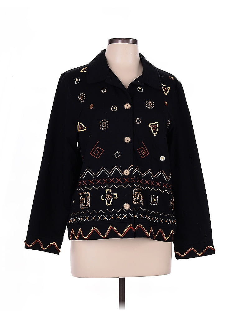 Onque Black Jacket Size L - 54% off | ThredUp