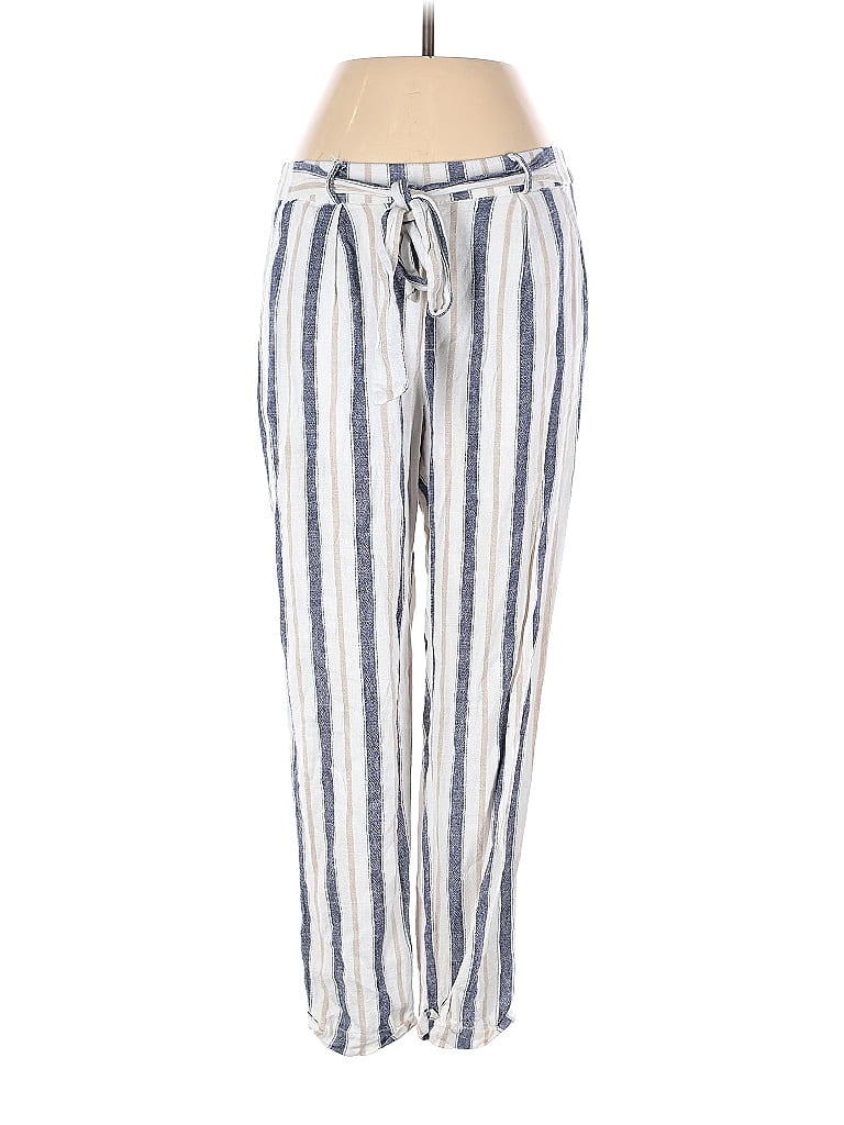 Love Tree Stripes Blue White Linen Pants Size S - 60% off | ThredUp