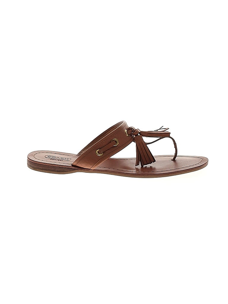 Coach Brown Sandals Size 9 - 73% off | ThredUp