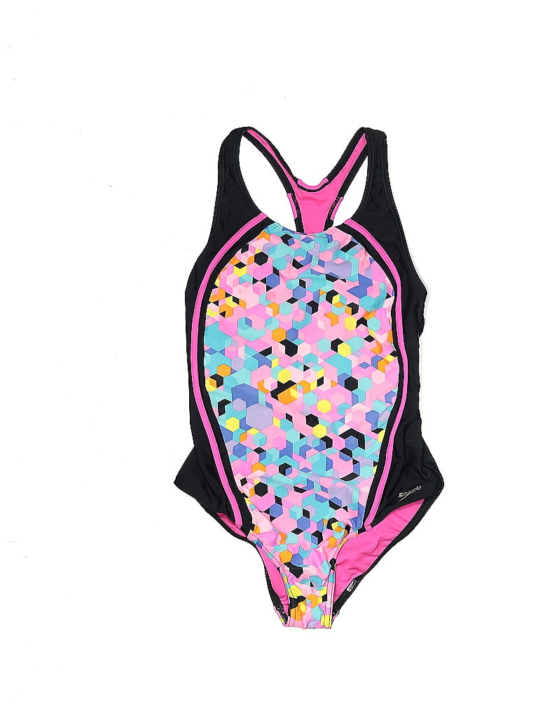 Speedo Graphic Pink One Piece Swimsuit Size 16 - 39% off | ThredUp