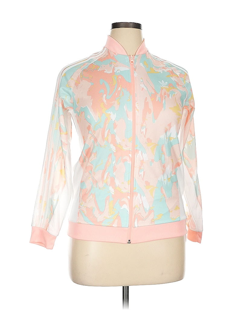 Adidas Pink Track Jacket Size XL - 63% off | ThredUp