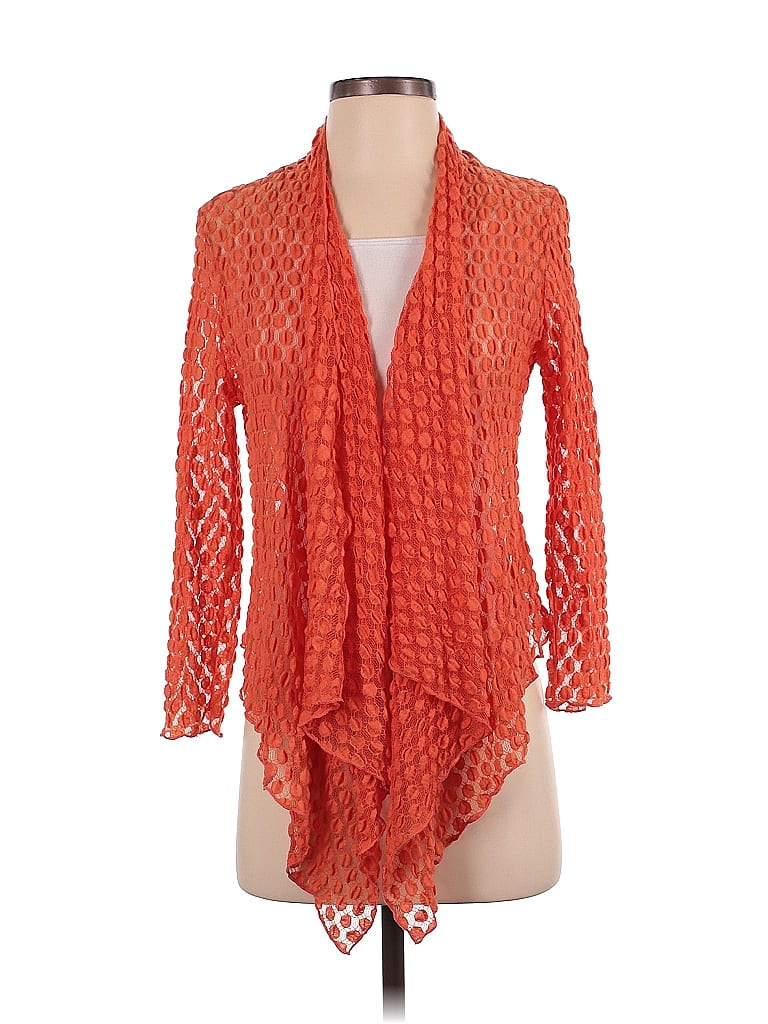 I.C. By Connie K Orange Cardigan Size S - 73% off | ThredUp