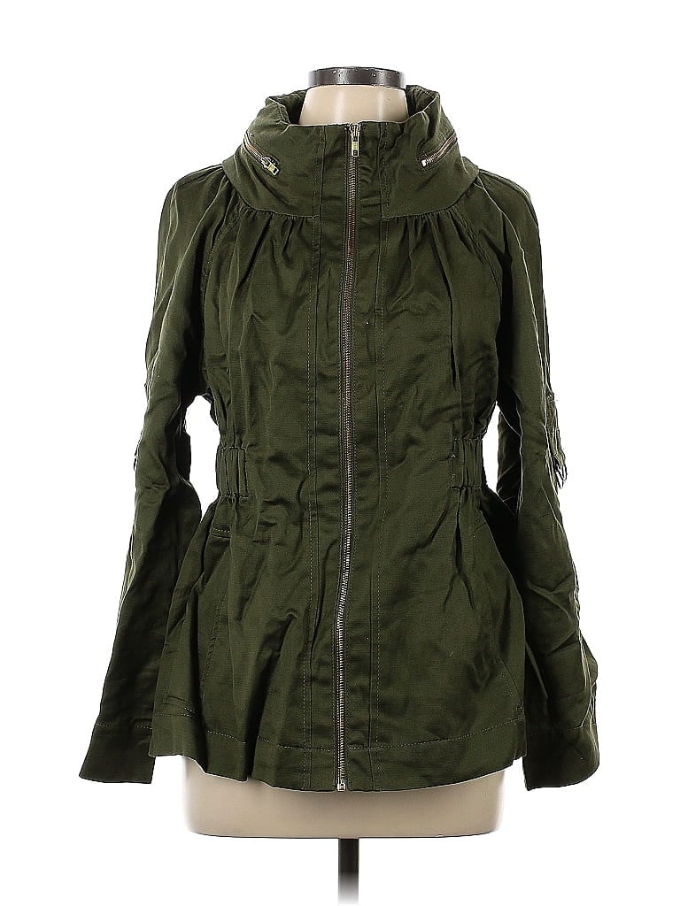 French Connection Green Raincoat Size 10 - 71% off | ThredUp