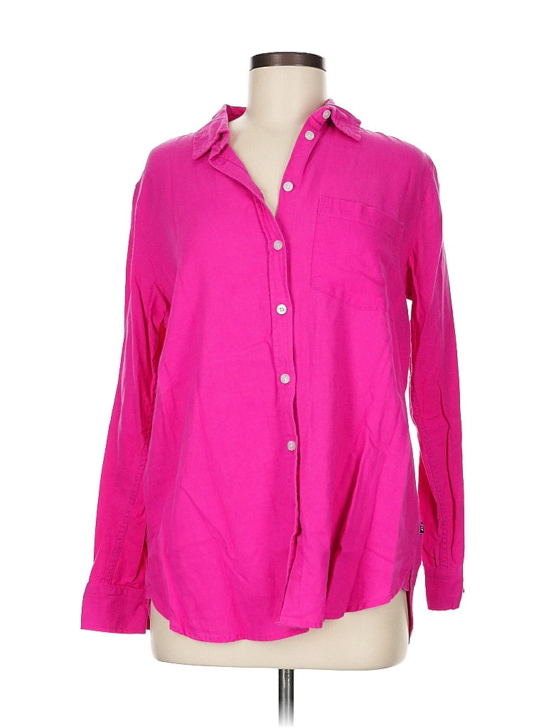 Gap Pink Long Sleeve Button-Down Shirt Size M - 69% off | ThredUp