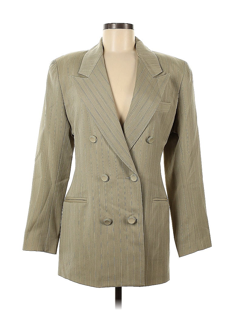 Franco Mirabelli Tan Wool Blazer Size M - 80% off | ThredUp