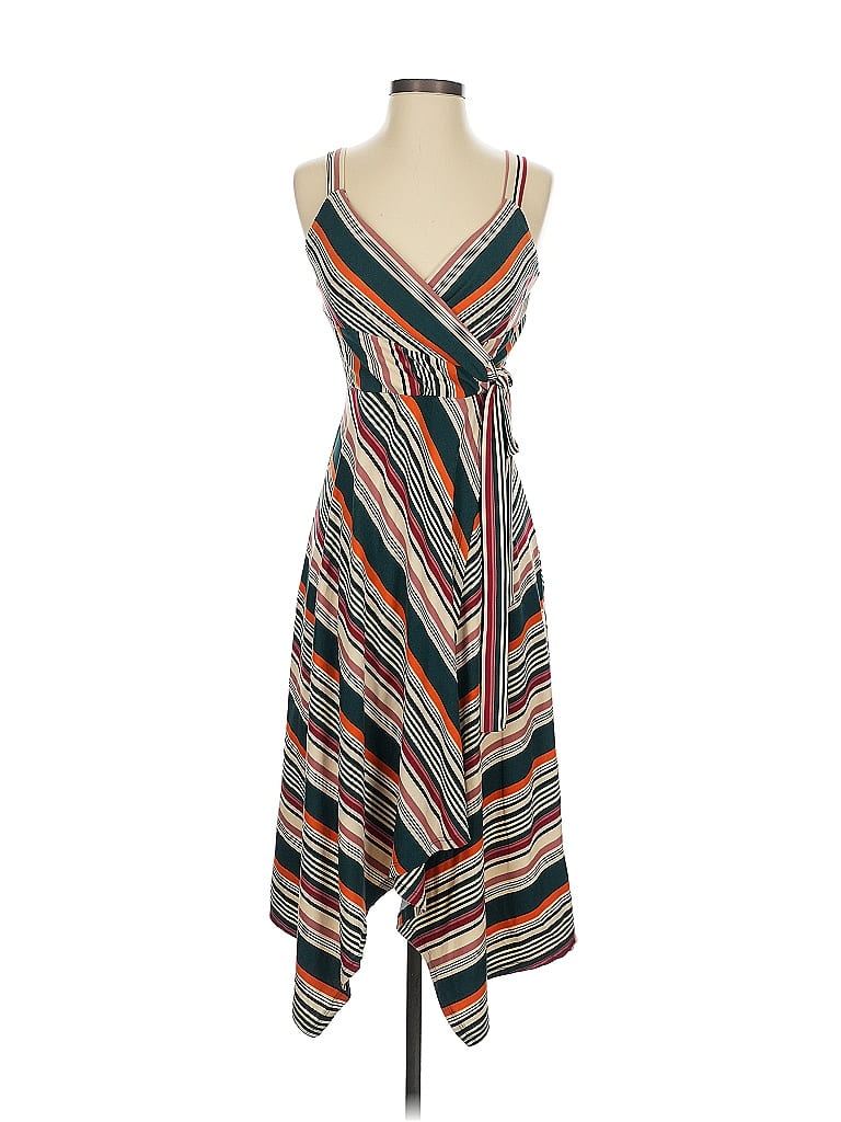 Good Luck Gem Stripes Brown Casual Dress Size S - 67% off | ThredUp