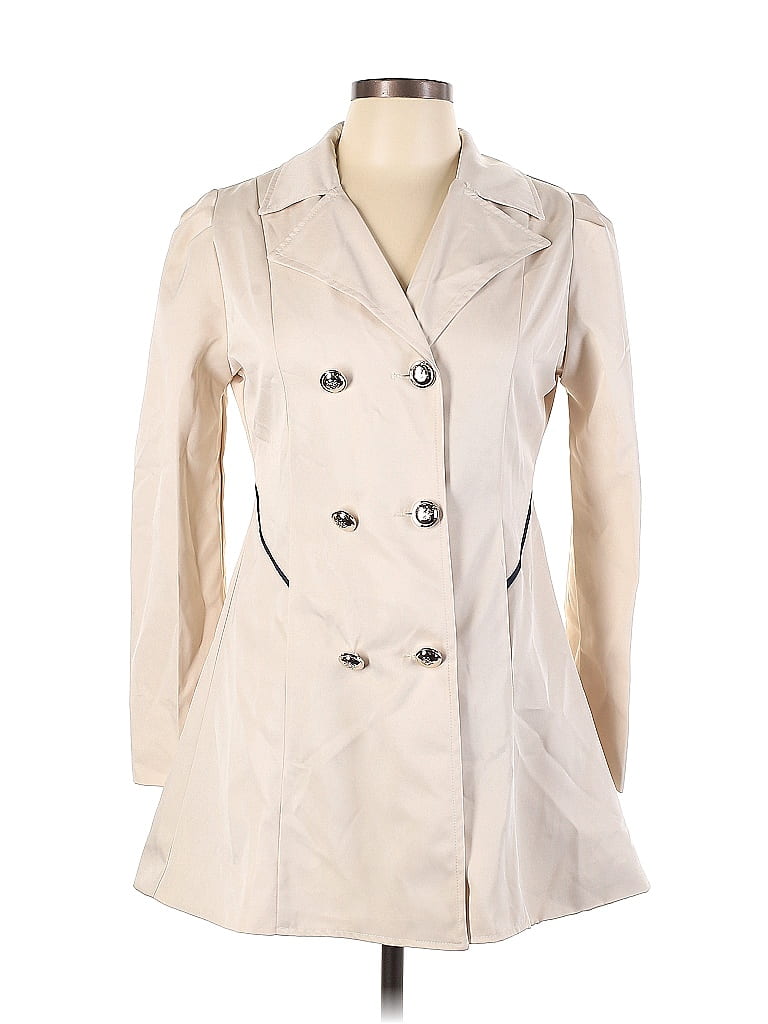 Hancy Ivory Trenchcoat Size L - 71% off | ThredUp