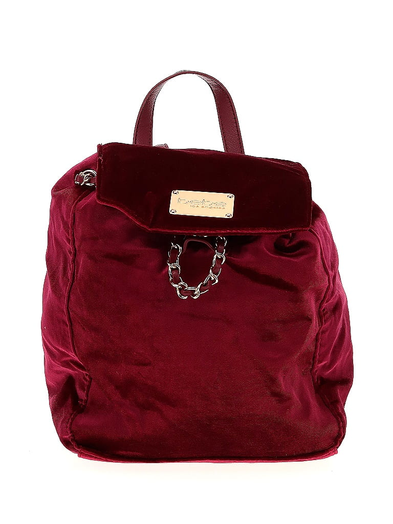 Bebe Burgundy Backpack One Size - 61% off | ThredUp