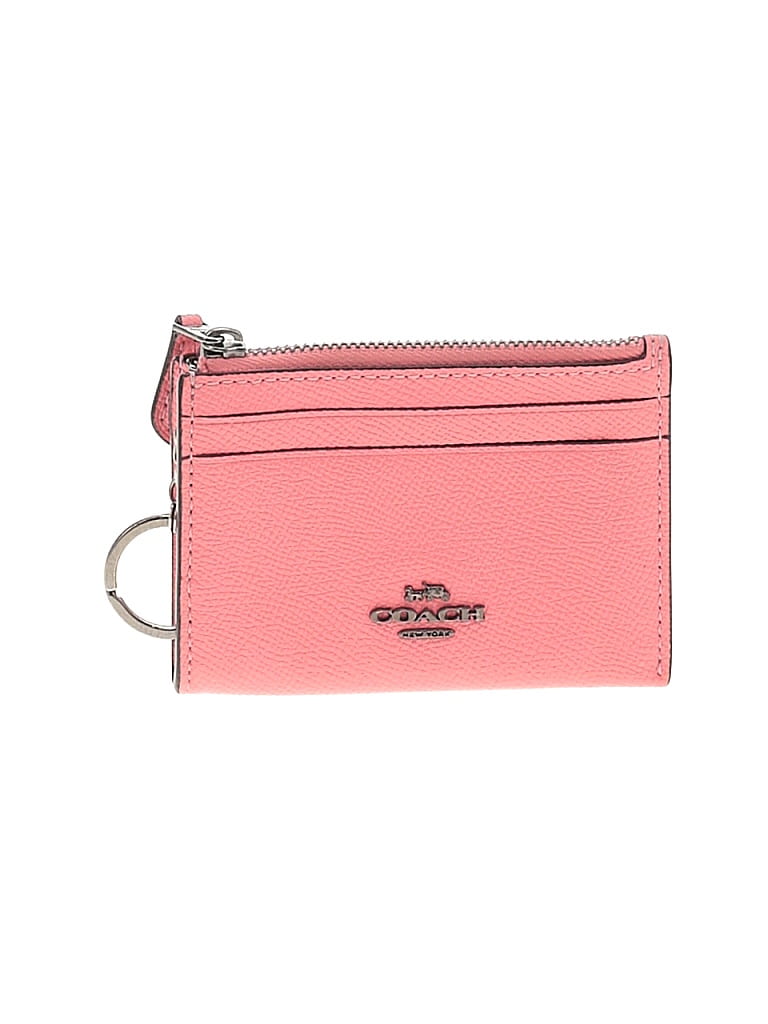 Coach Factory 100% Coated Canvas Pink Card Holder One Size - 63% off ...