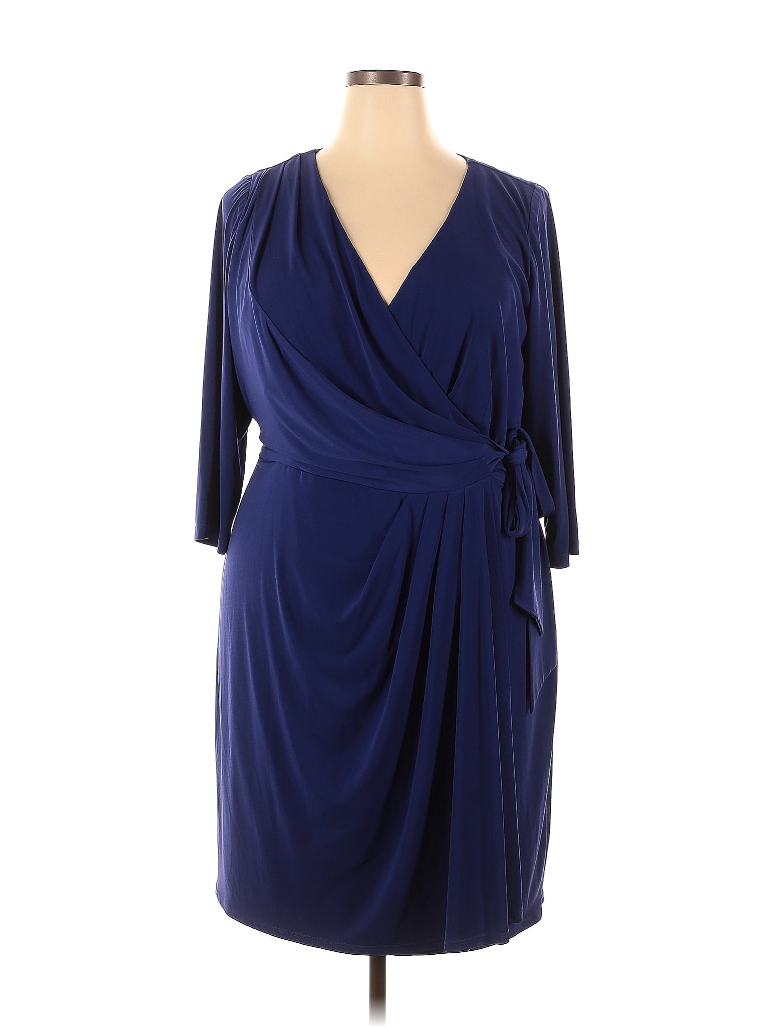 Suzi Chin for Maggy Boutique 100% Polyester Blue Cocktail Dress Size 18 ...