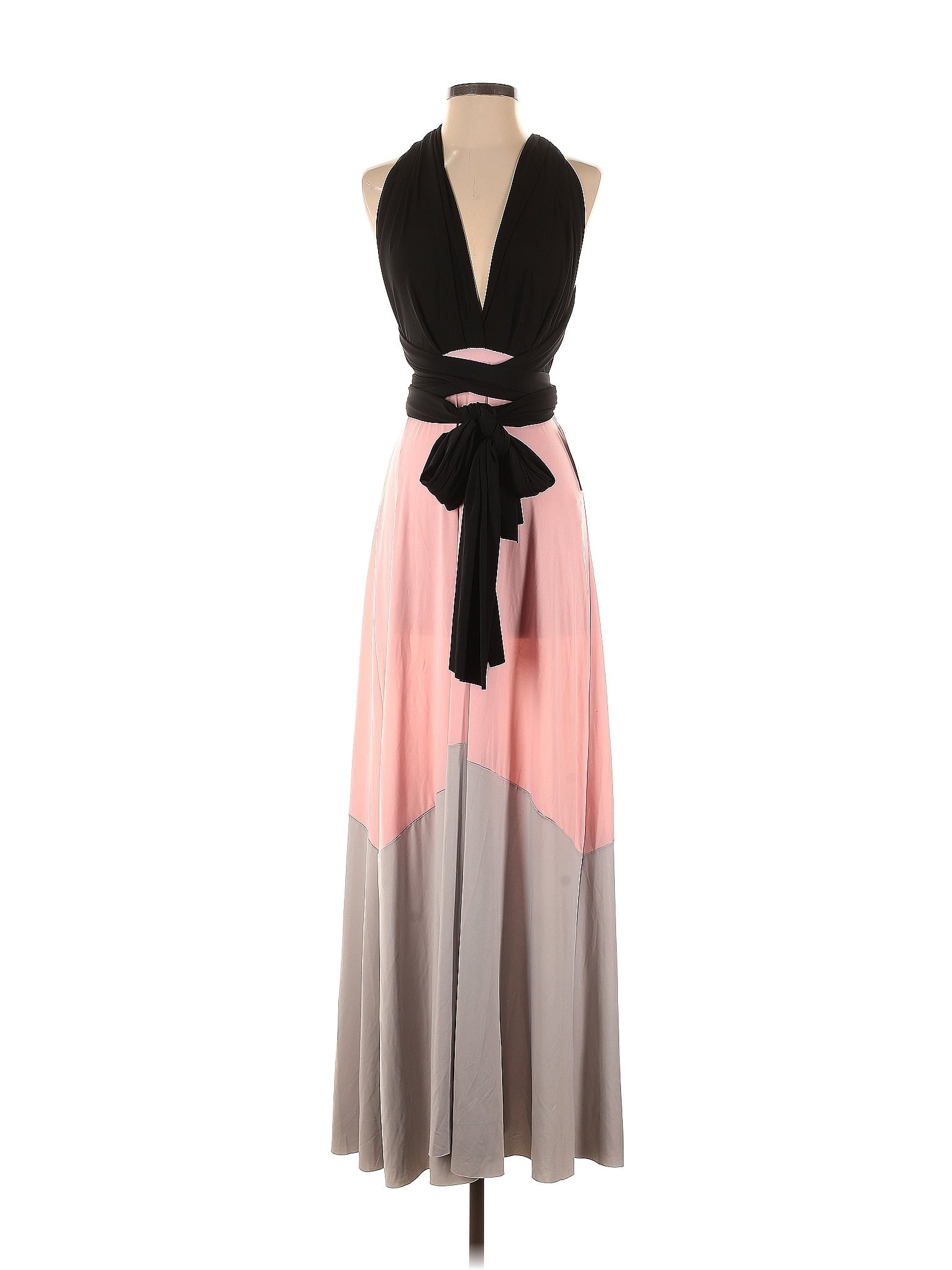 Transformer by Von Vonni Color Block Pink Cocktail Dress One Size - 70% ...