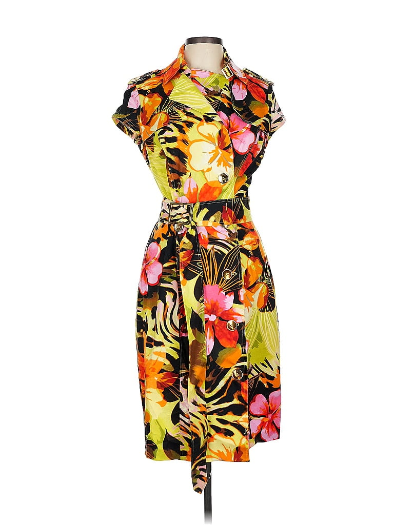 Cache Tropical Yellow Cocktail Dress Size 12 - 71% off | ThredUp