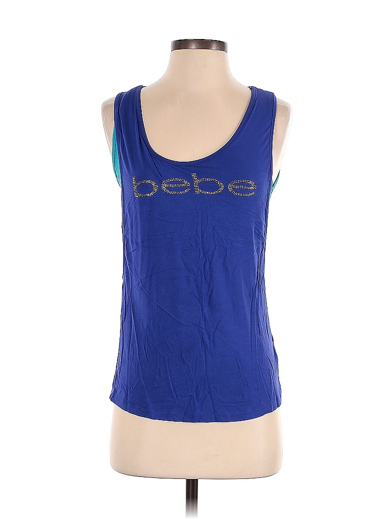 Bebe Blue Active Tank Size S - 66% off | ThredUp