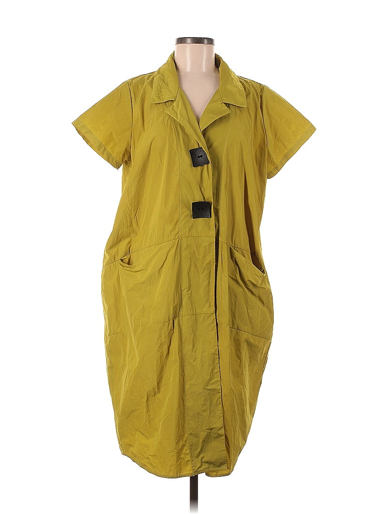 Sun Kim Yellow Casual Dress Size M - 76% off | ThredUp