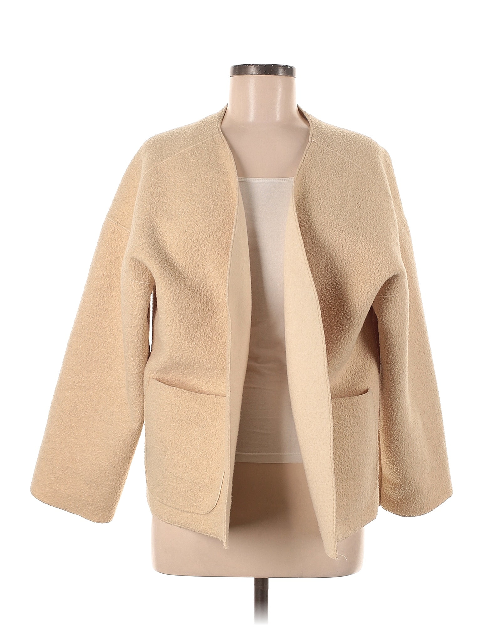 OAK + FORT 100% Polyester Tan Fleece One Size - 64% off | ThredUp