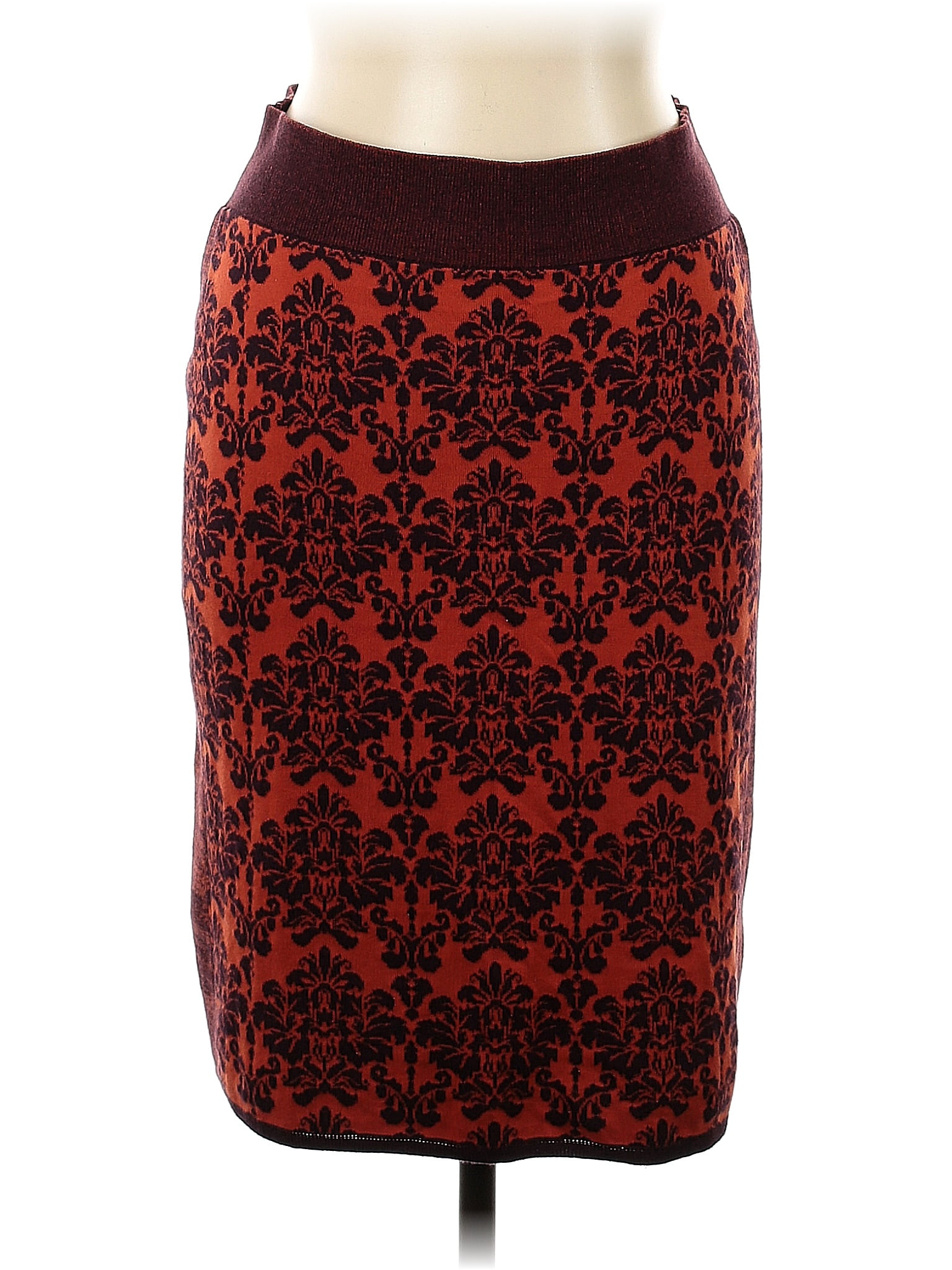 Moth Print Burgundy Formal Skirt Size L - 68% off | ThredUp