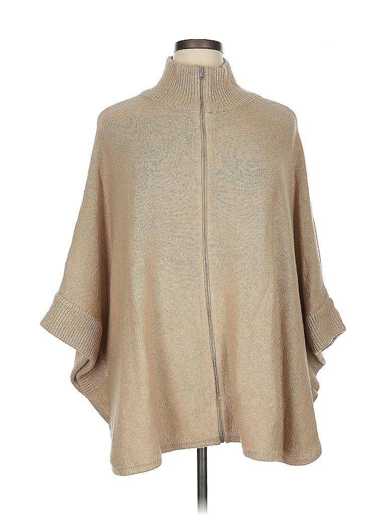 J.Jill Tan Poncho Size XL - 3X - 68% off | ThredUp