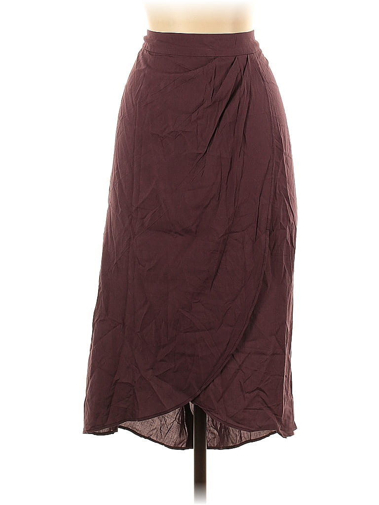 Collectif Solid Burgundy Formal Skirt Size 2X (Plus) - 52% off | ThredUp