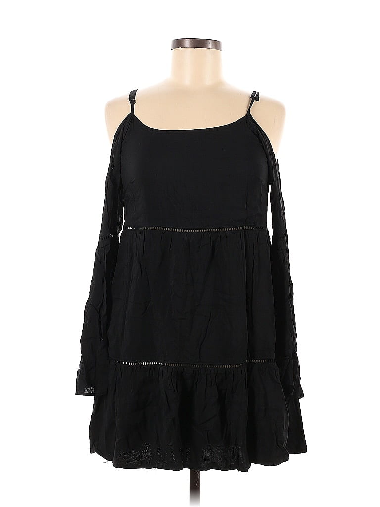 Paper Heart 100% Viscose Black Casual Dress Size 8 - 72% off | ThredUp