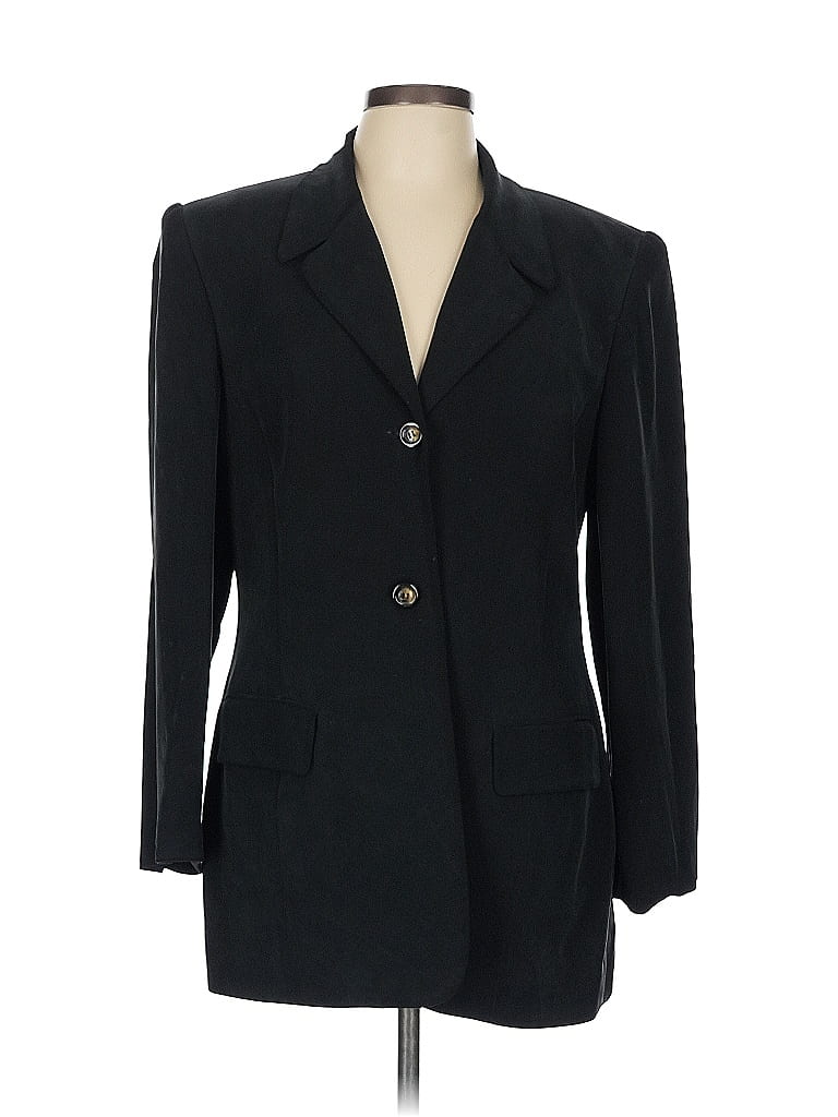 Jones New York 100% Silk Black Silk Blazer Size 12 - 75% off | ThredUp