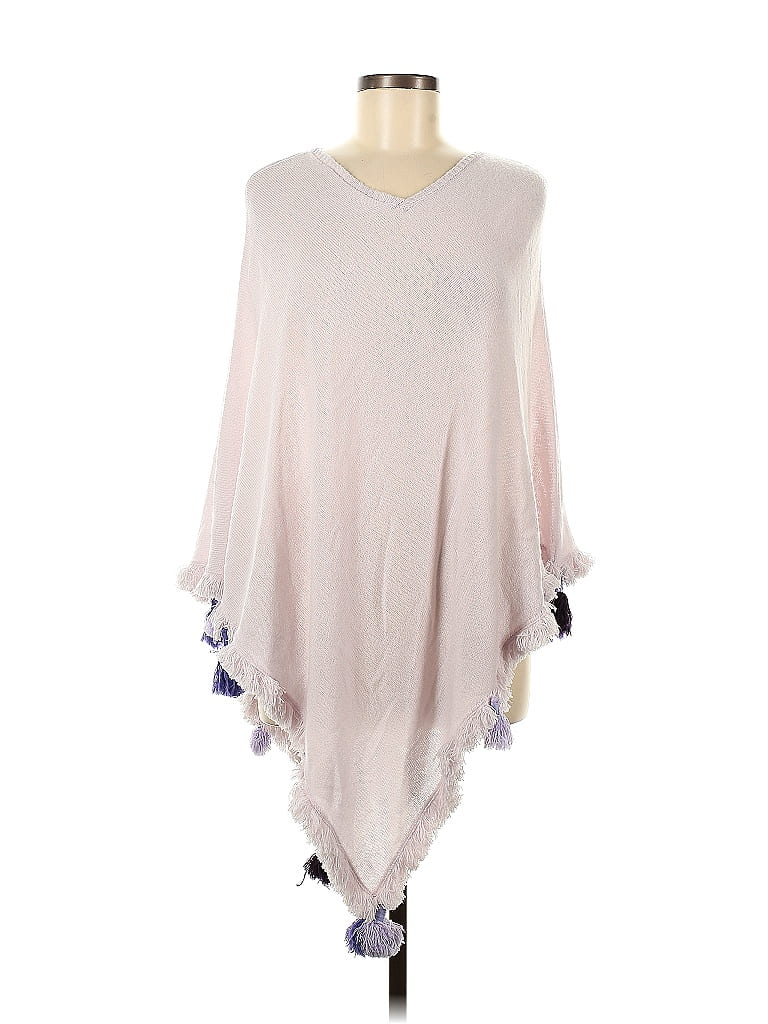Beryll 100% Cashmere Pink Poncho One Size - 84% off | ThredUp