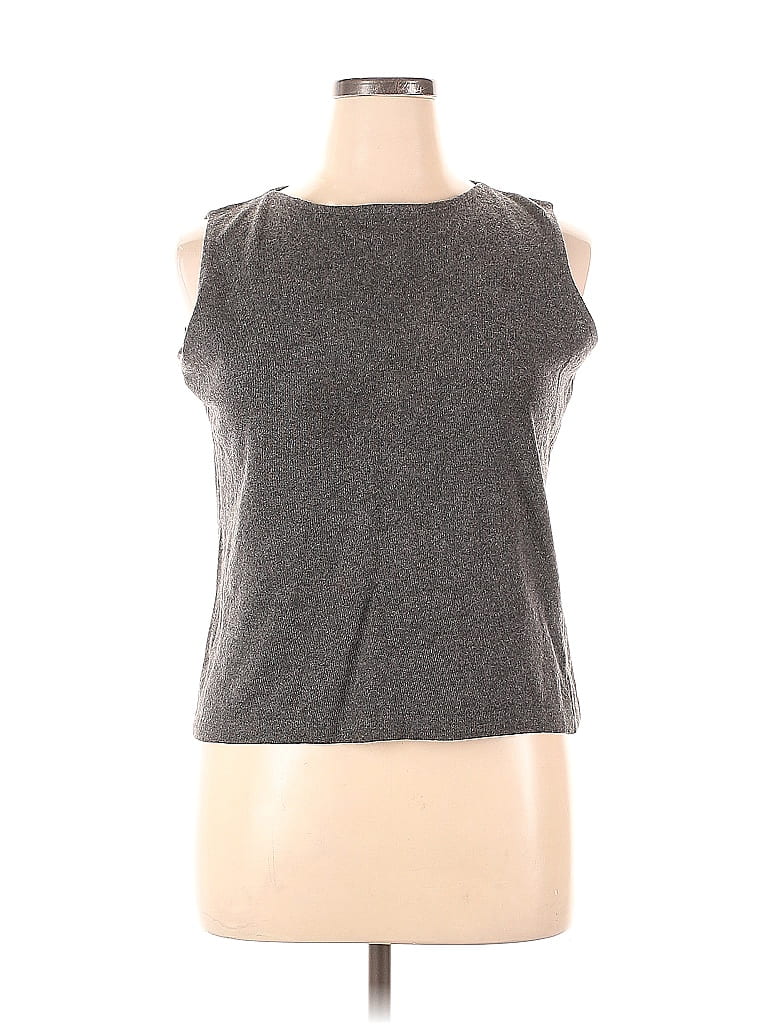 Jennifer Tyler 100% Cashmere Gray Sweater Vest Size XL - 75% off | ThredUp