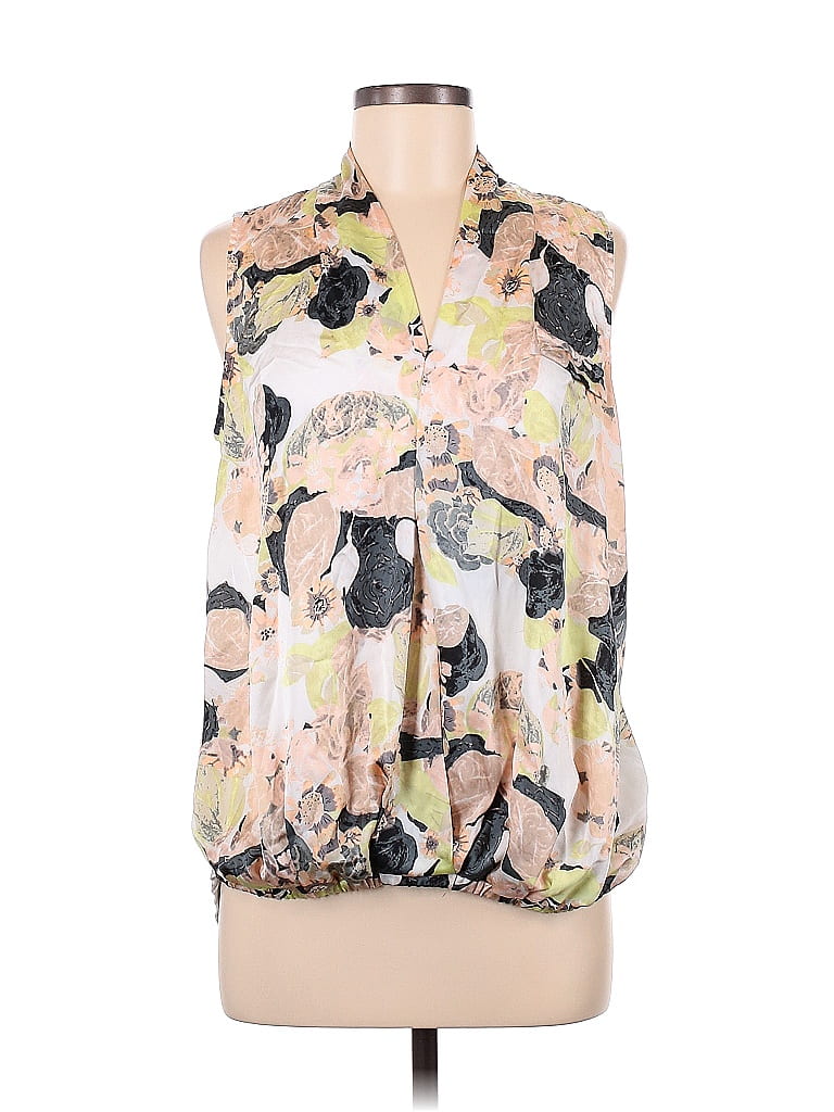 Left Coast by Dolan 100% Polyester Pink Sleeveless Blouse Size M - 76% ...