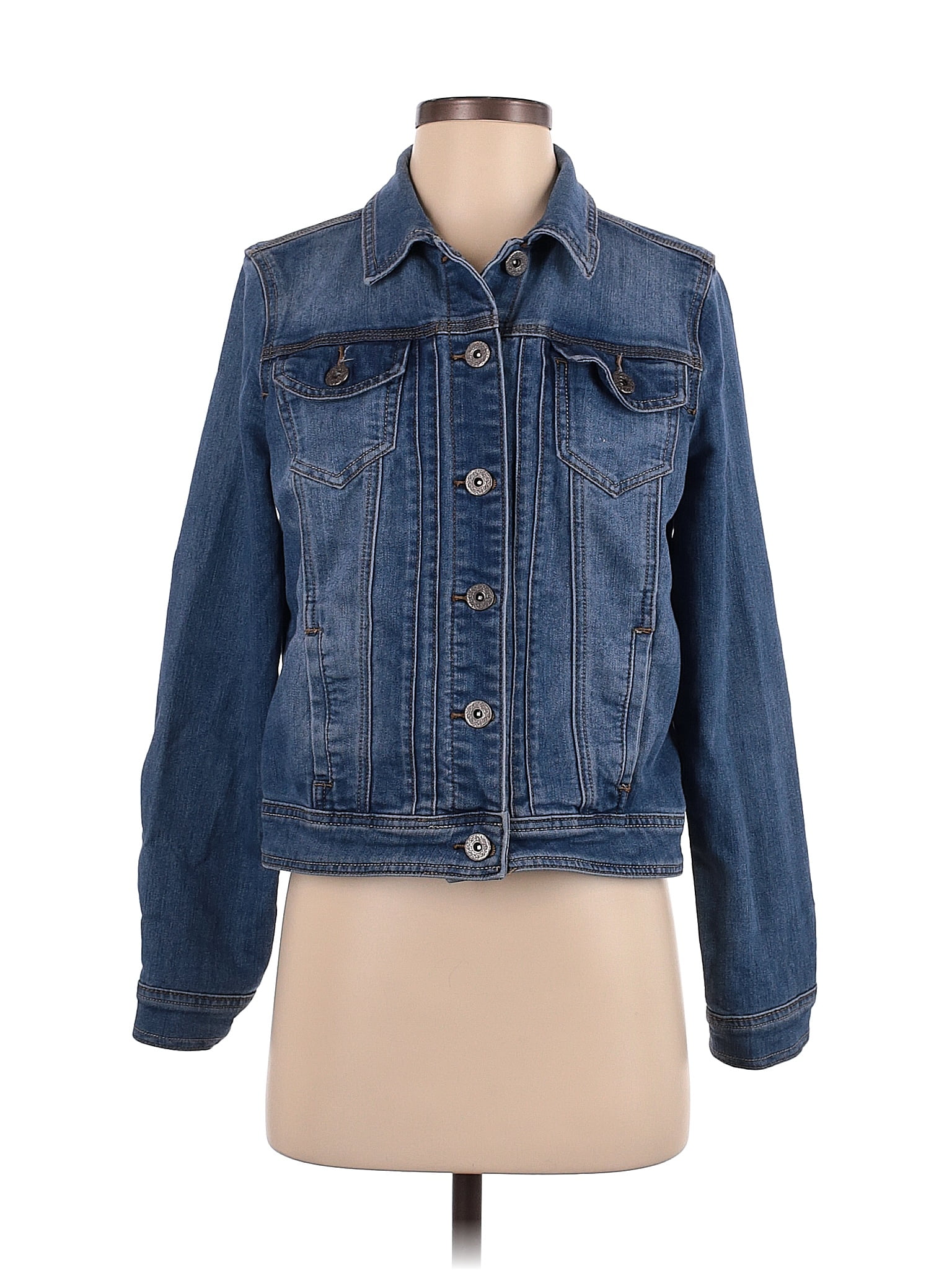 Signature Studio Blue Denim Jacket Size S - 47% off | ThredUp