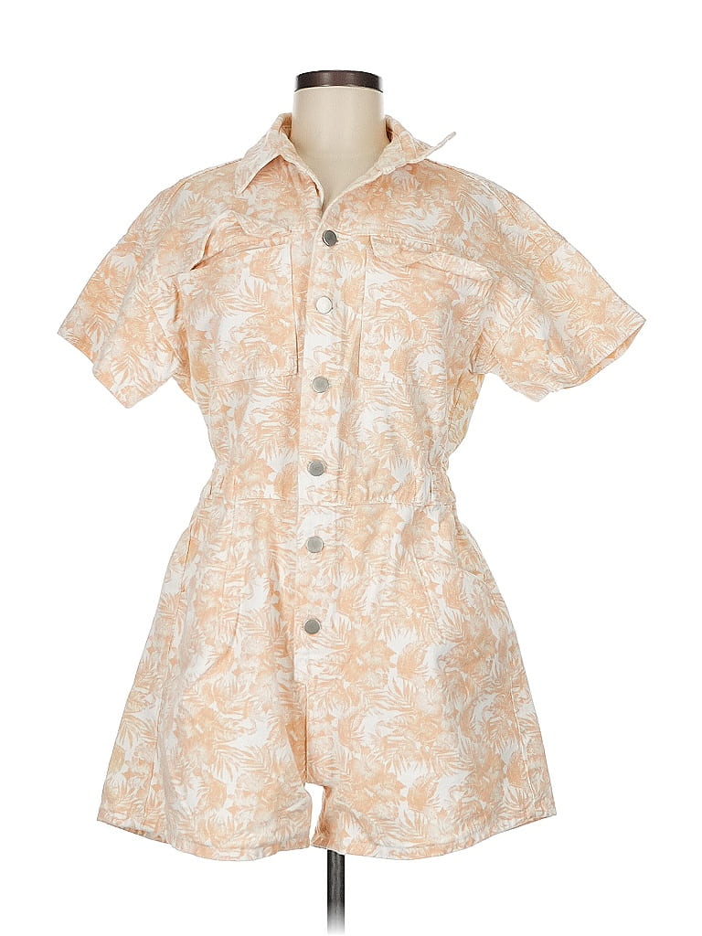 Polagram 100% Cotton Tan Romper Size M - 54% off | ThredUp