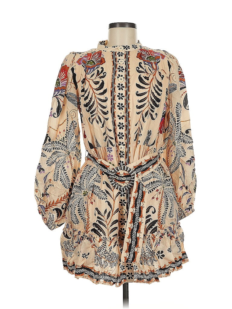 FARM Rio Paisley Tan Casual Dress Size M - 33% off | ThredUp