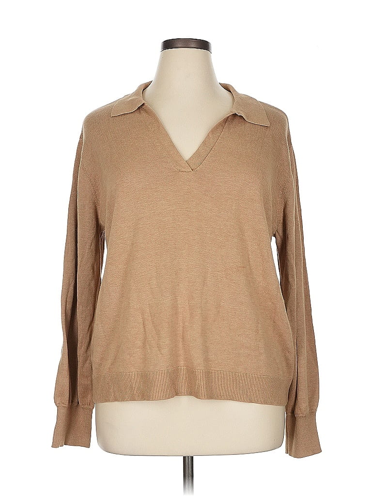 CeCe Tan Pullover Sweater Size XL - 78% off | ThredUp
