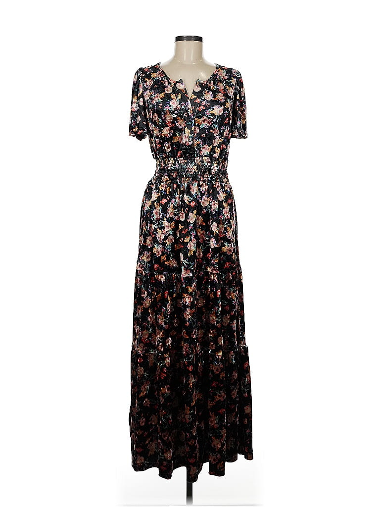 Natural Life Floral Black Casual Dress Size M - 57% off | ThredUp