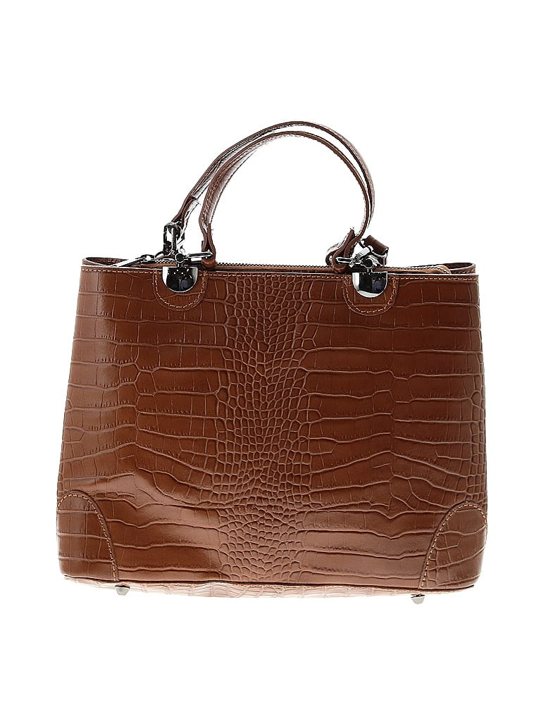 Divina Firenze Solid Brown Leather Satchel One Size - 71% off | ThredUp