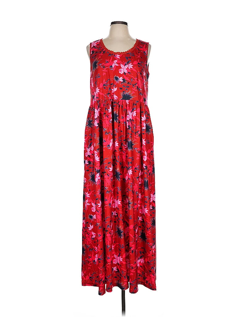 Suzanne Betro Stars Red Casual Dress Size L - 79% off | ThredUp