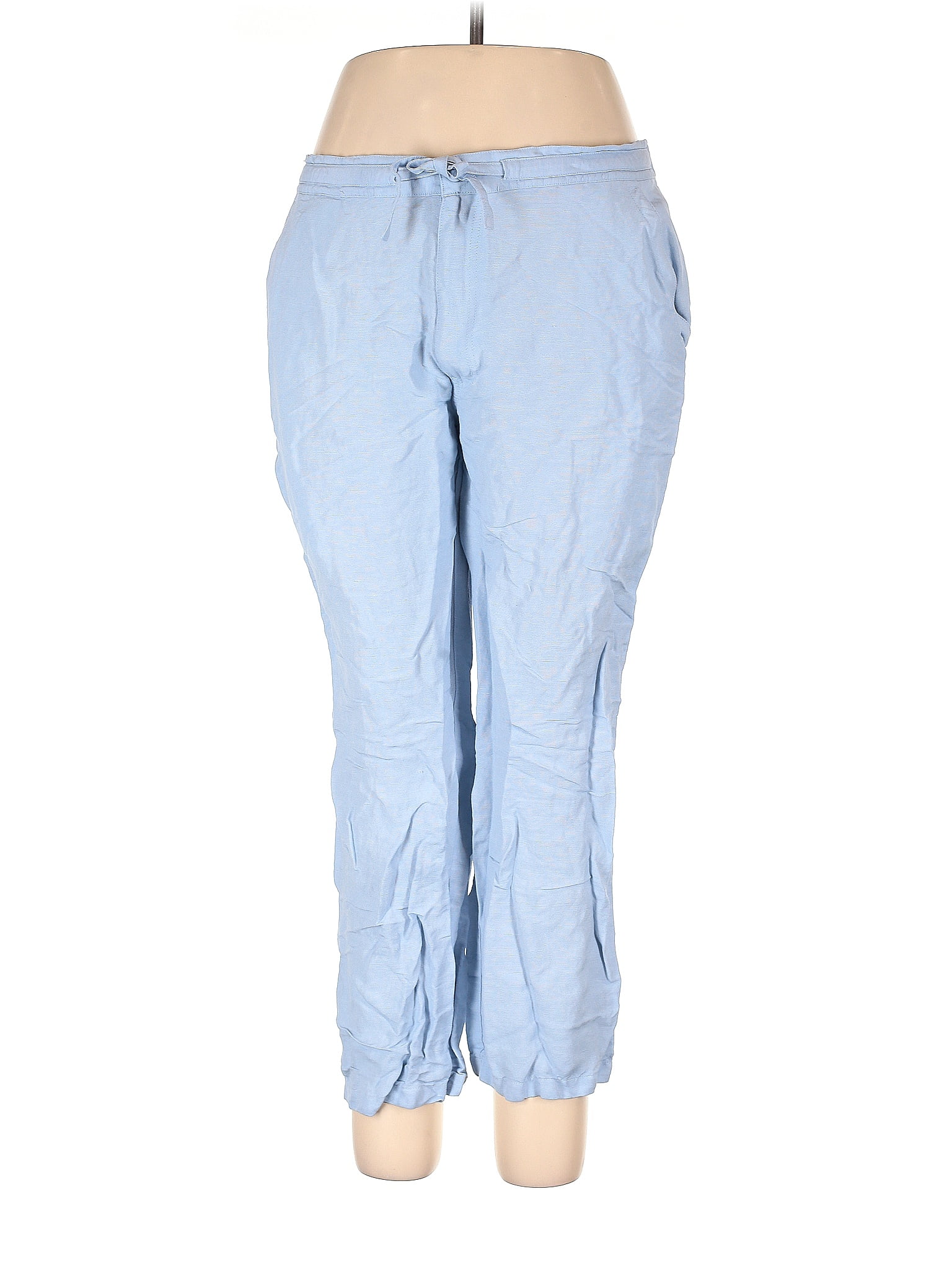 Cubavera Blue Linen Pants Size L - 56% off | ThredUp