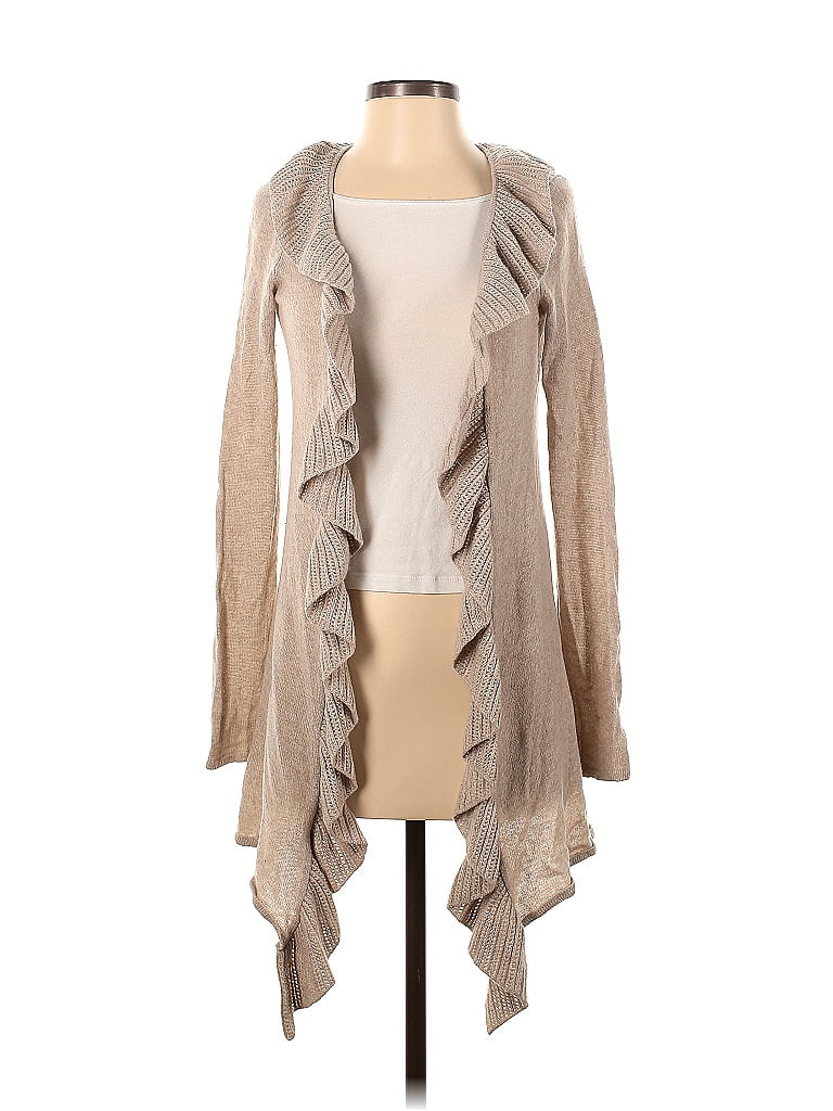 Christopher Fischer 100% Cashmere Tan Cashmere Cardigan Size S - 78% ...