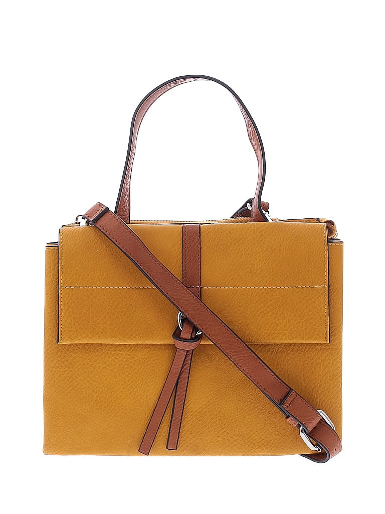Unbranded 100% Synthetic Color Block Yellow Satchel One Size - 75% off ...
