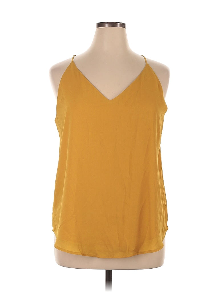 EVERA B 100% Polyester Gold Sleeveless Blouse Size XL - 50% off | ThredUp