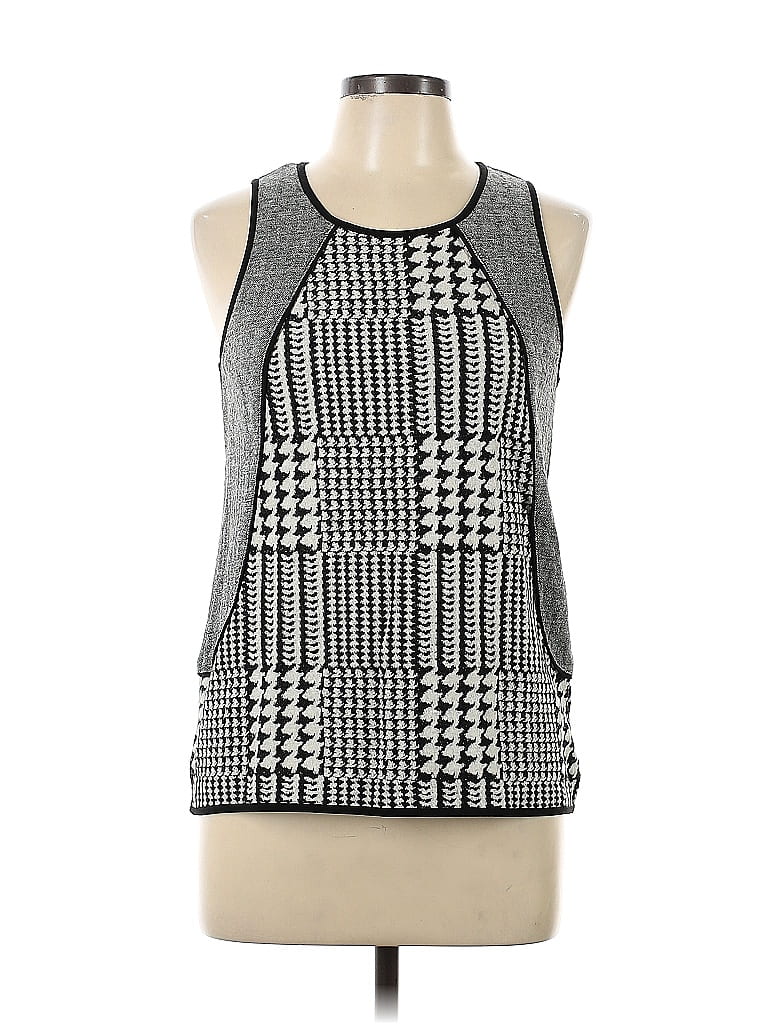 Aryn K. Houndstooth Gray Sweater Vest Size L - 77% off | ThredUp
