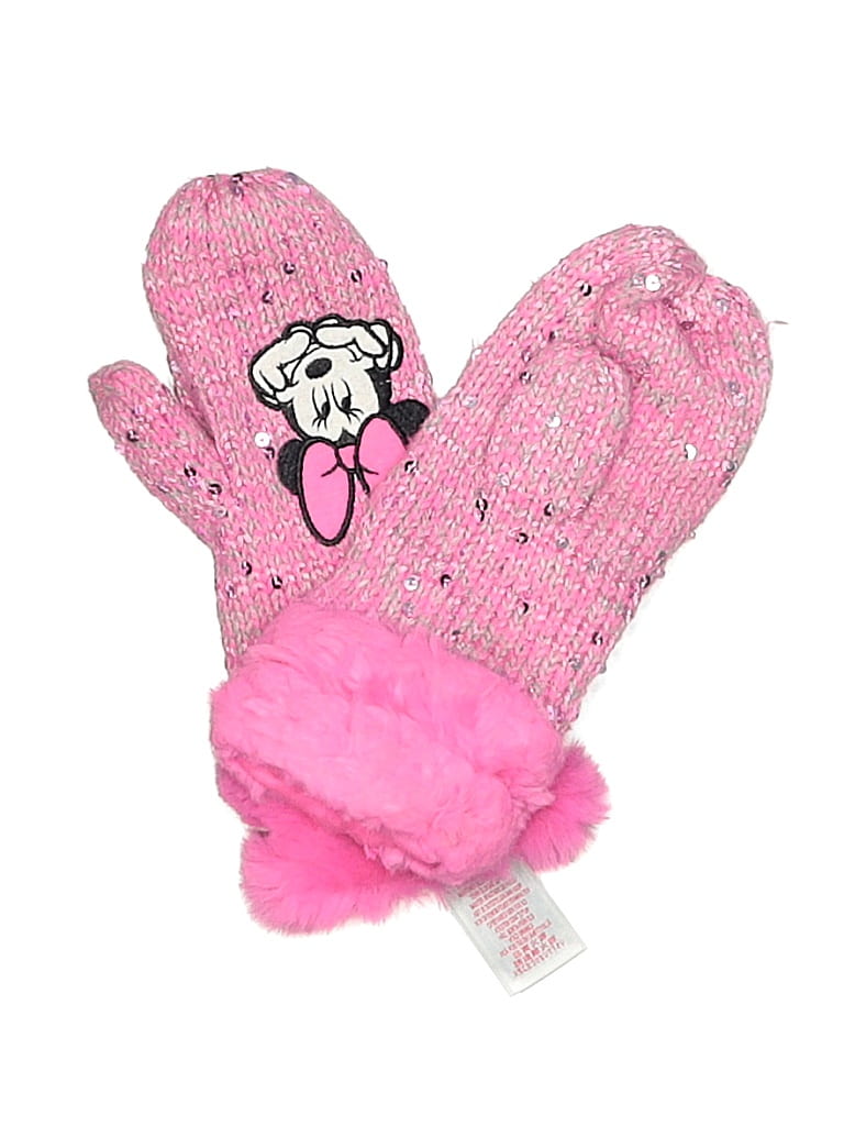 Disney 100% Acrylic Pink Mittens Size 7 - 10 - 18% off | ThredUp