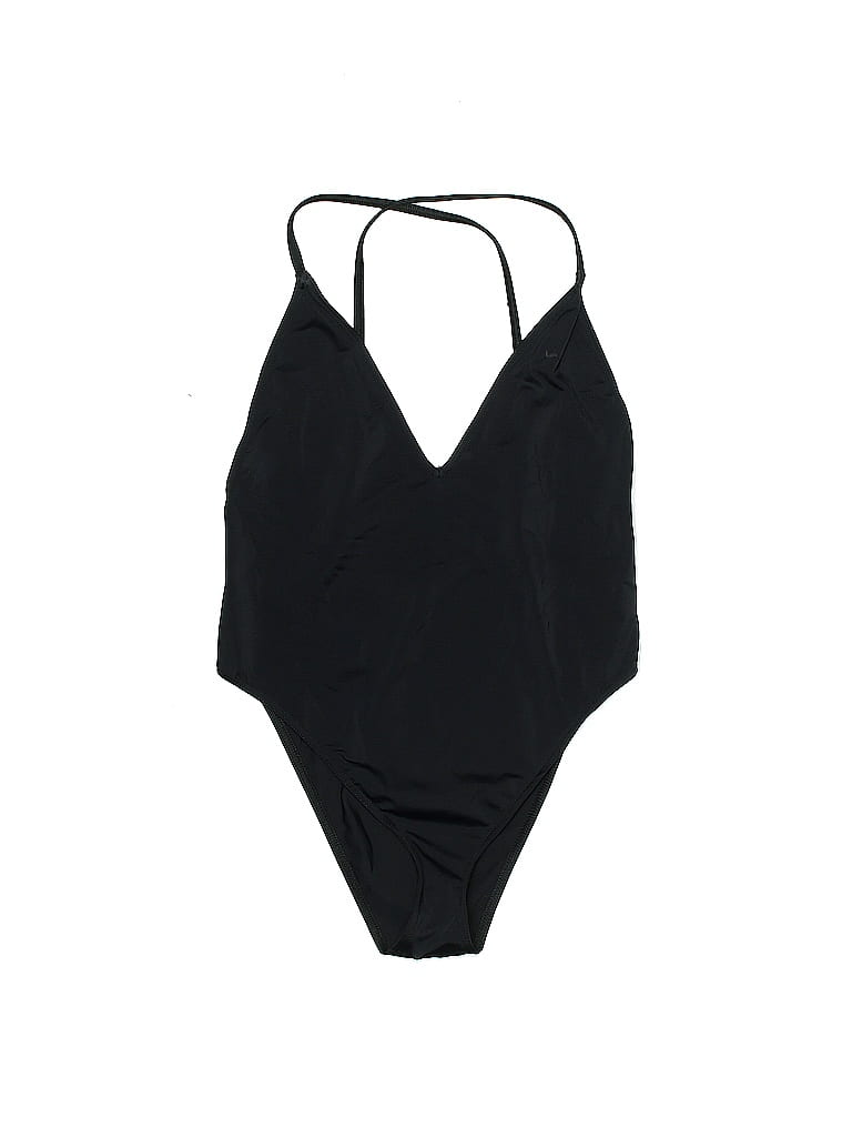 ASOS Solid Black One Piece Swimsuit Size 6 - 45% off | ThredUp
