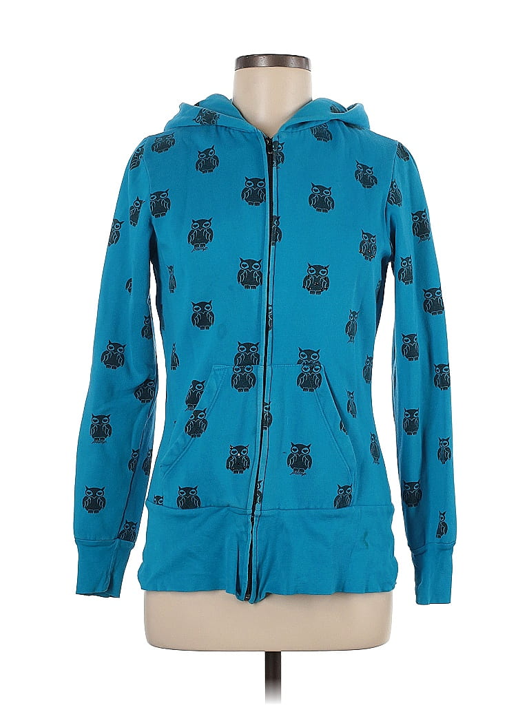 Primp 100% Cotton Blue Zip Up Hoodie Size M - 50% off | ThredUp