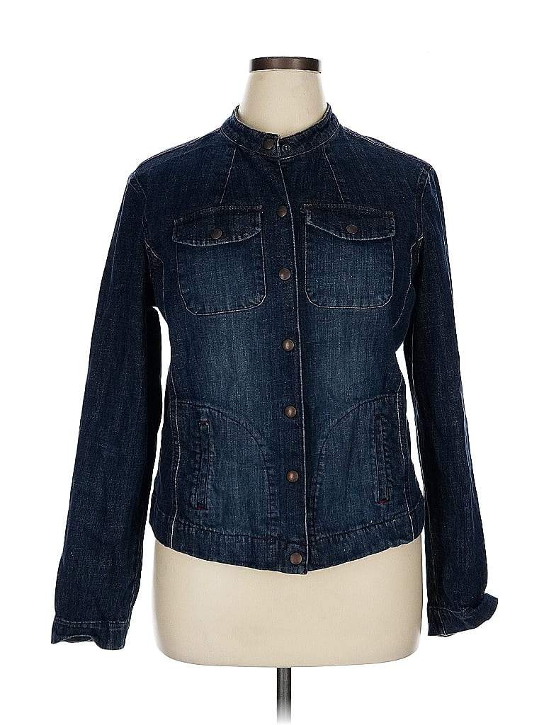 Sigrid Olsen Blue Denim Jacket Size 16 - 77% off | ThredUp