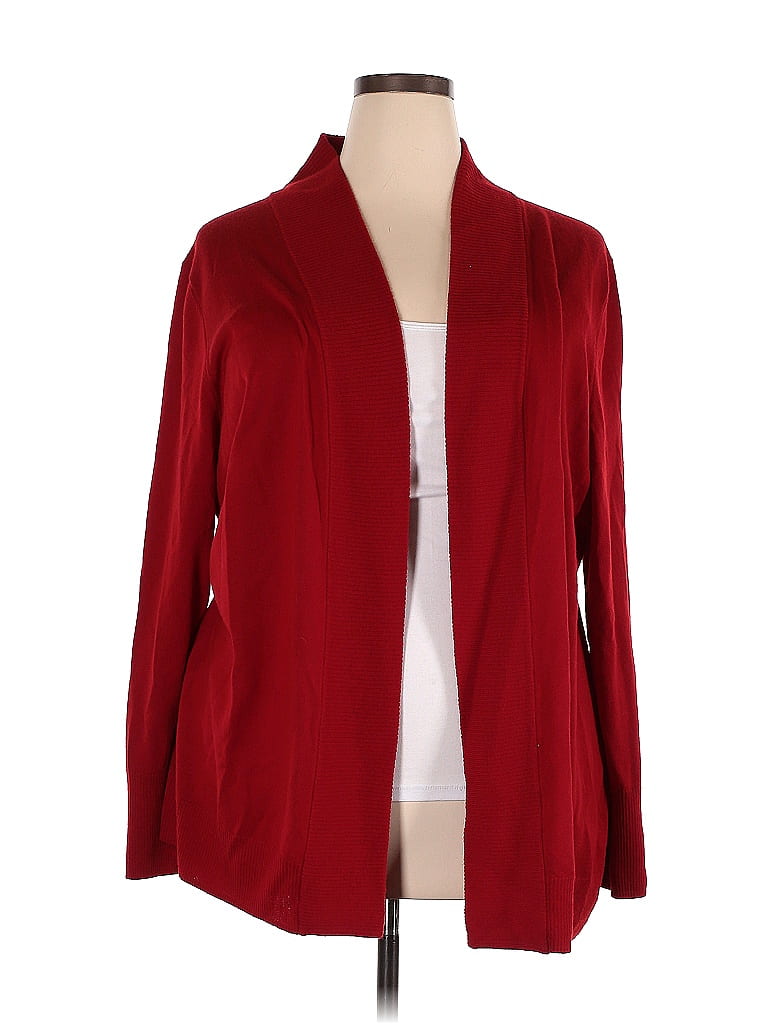 Talbots 100% Merino Wool Red Cardigan Size 3X (Plus) - 71% off | ThredUp