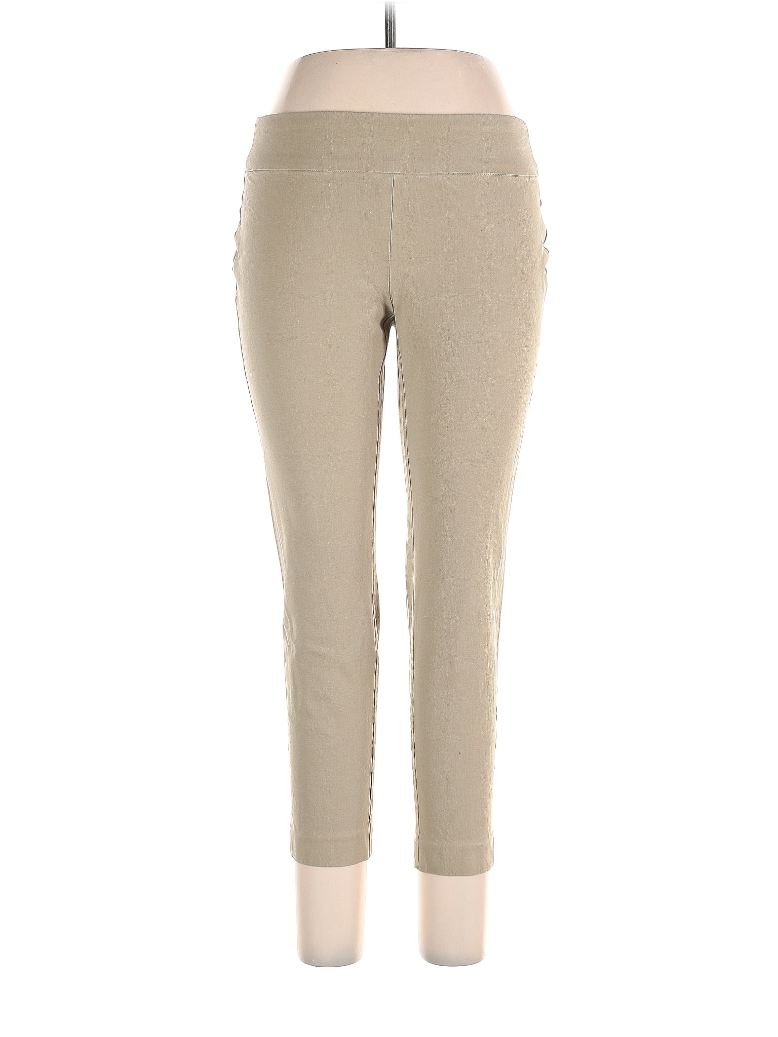 Crown & Ivy Solid Tan Active Pants Size 12 (Petite) - 60% off | ThredUp