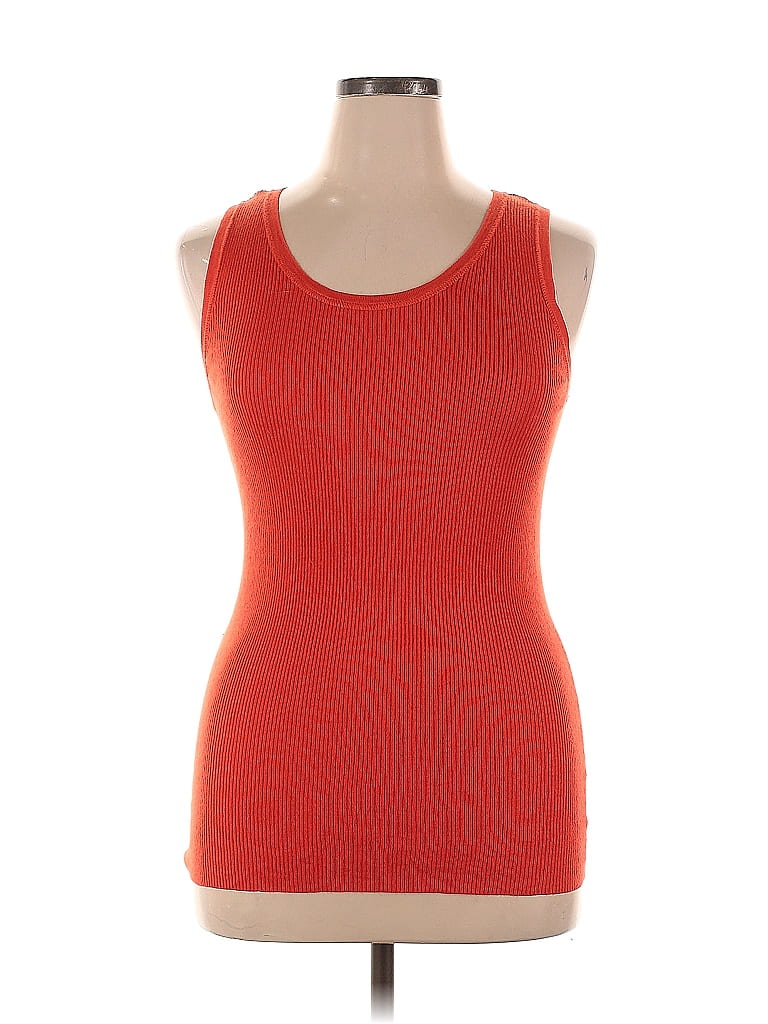 Magaschoni Orange Sleeveless Silk Top Size XL - 81% off | ThredUp