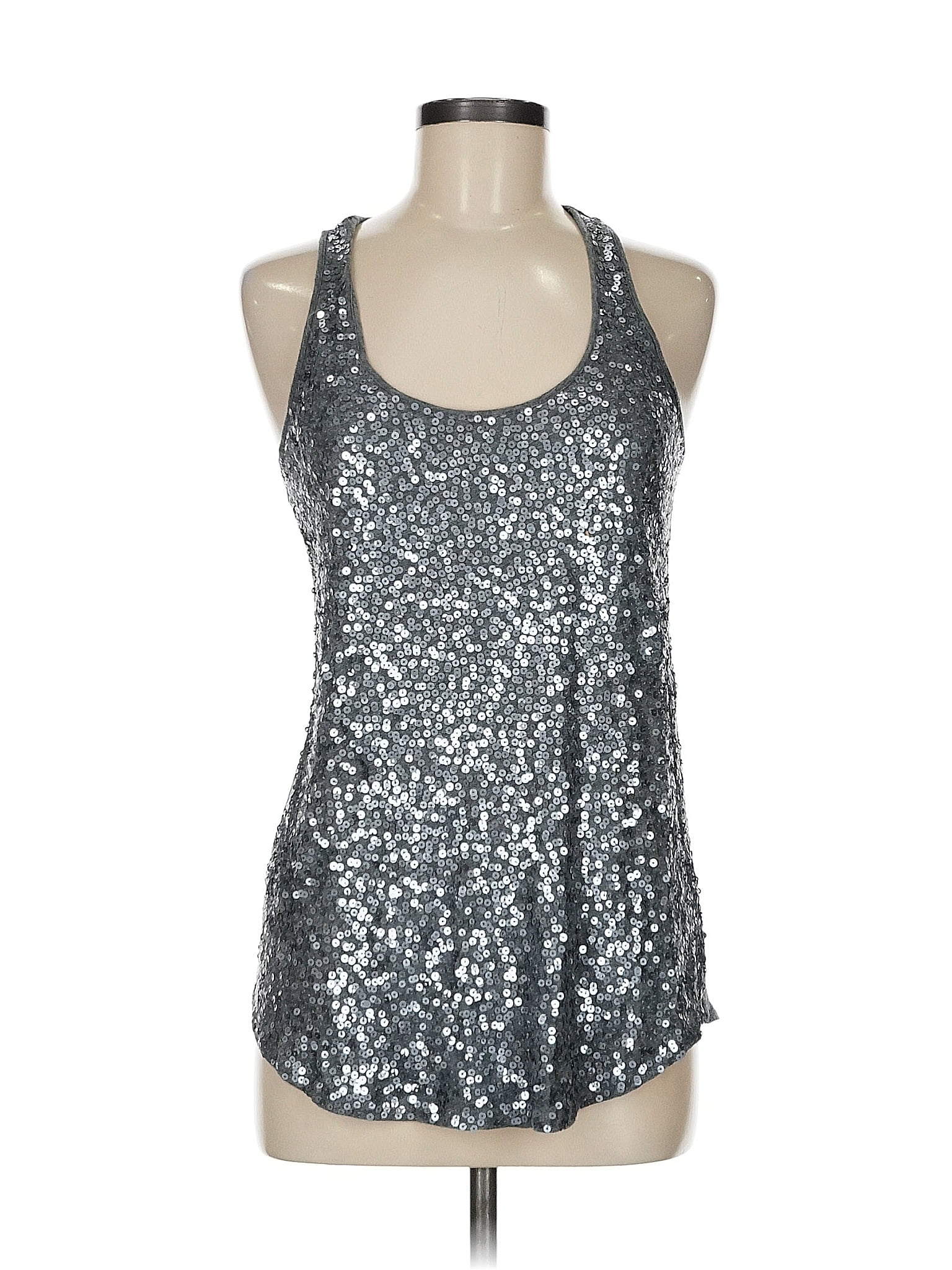 Express Silver Tank Top Size M - 62% off | ThredUp